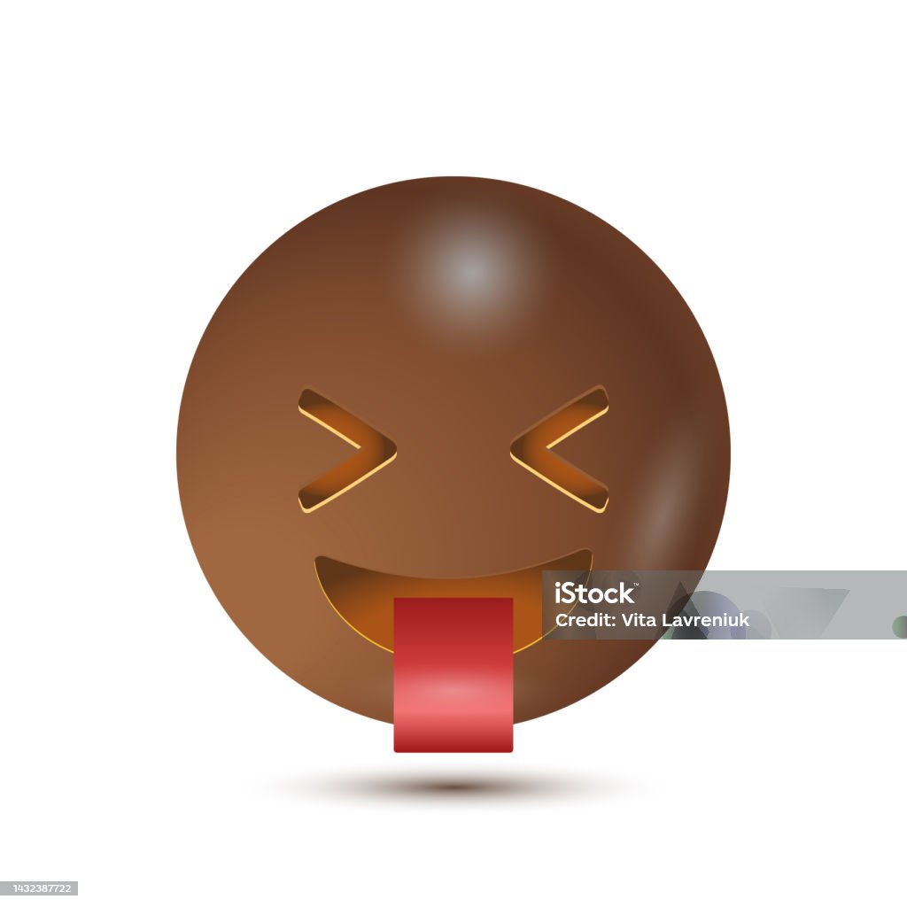 Stuck Out Tongue 3d Stylized Vector Icon Emoji 3d Emoticon For Web For