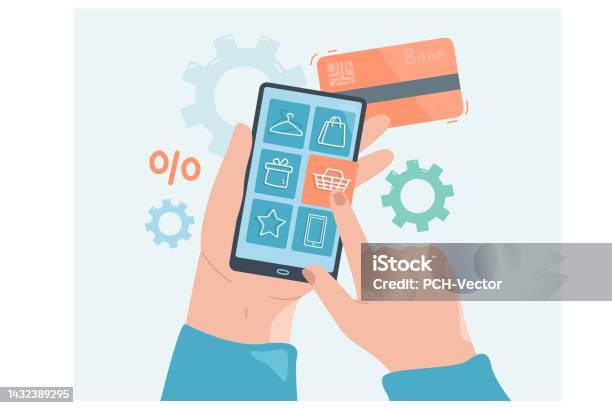 Tangan Memilih Barang Secara Online Pada Ilustrasi Vektor Datar Tablet ... Tangan Memilih Barang Secara Online Pada Ilustrasi Vektor Datar Tablet ...