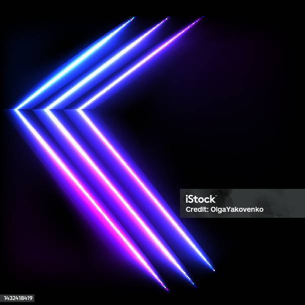 Colorful Neon Arrow Background Vector Abstract Illustration Stock ... Colorful Neon Arrow Background Vector Abstract Illustration Stock ...
