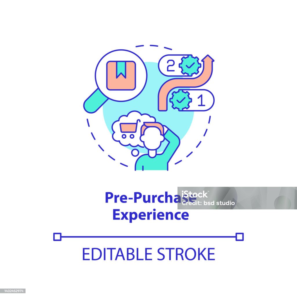 Prepurchase Experience Concept Icon Stock Illustration - Download Image ... Prepurchase Experience Concept Icon Stock Illustration - Download Image ...