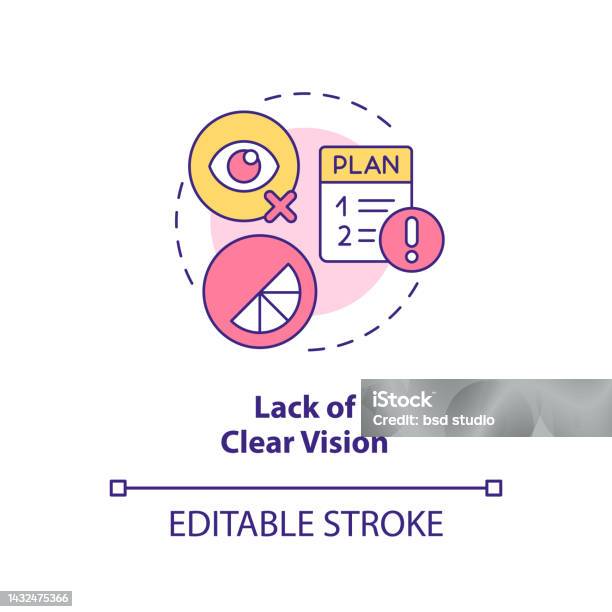 Ilustración de Falta De Un Icono De Concepto De Visión Clara y más ... Ilustración de Falta De Un Icono De Concepto De Visión Clara y más ...