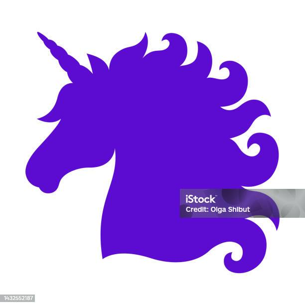 Vektor Siluet Kepala Unicorn Karakter Magis Dengan Tanduk Ilustrasi ... Vektor Siluet Kepala Unicorn Karakter Magis Dengan Tanduk Ilustrasi ...
