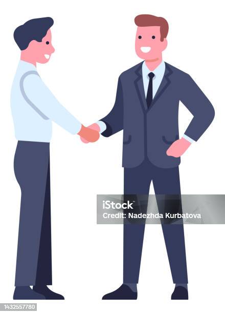 Pose Karakter Pengusaha Kartun Manajer Dalam Setelan Formal Pekerja