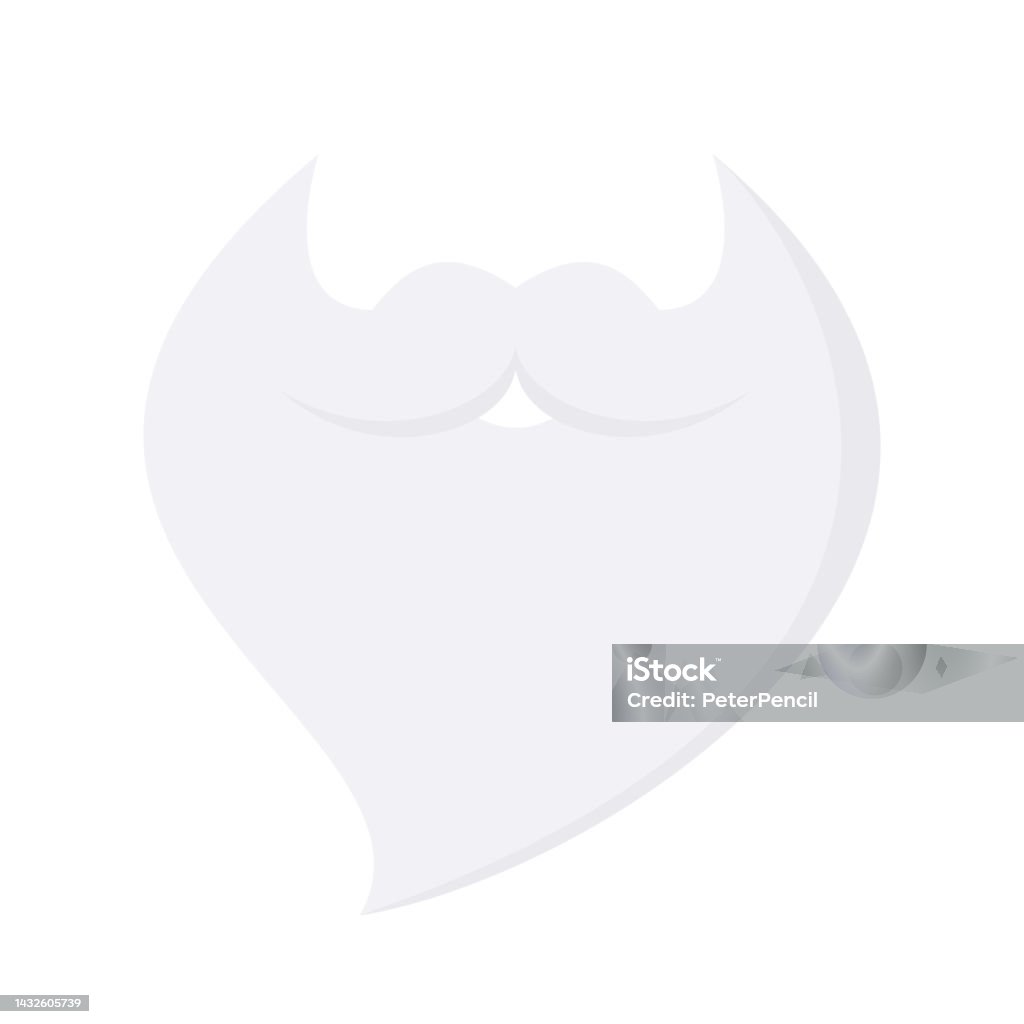 Santa Claus Moustache And Beard Christmas Elements Vector Isolated ... Santa Claus Moustache And Beard Christmas Elements Vector Isolated ...