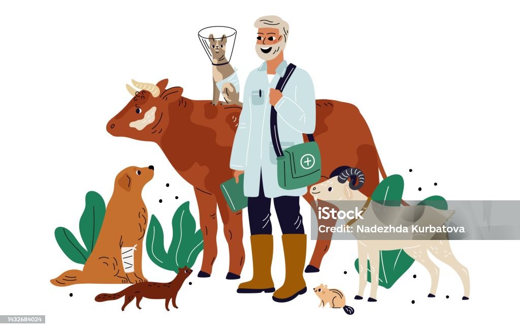 Dokter Dokter Hewan Kartun Dengan Hewan Dokter Hewan Memeriksa Sapi Dan ... Dokter Dokter Hewan Kartun Dengan Hewan Dokter Hewan Memeriksa Sapi Dan ...