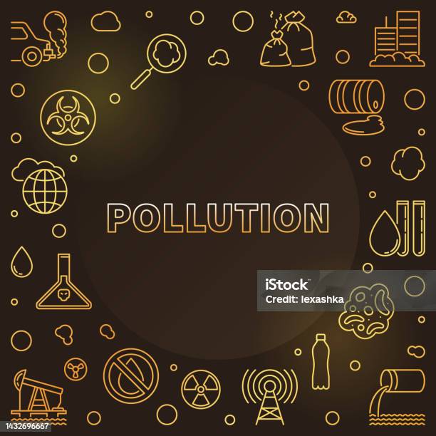 Pollution Outline Round Golden Frame Vector Colored Illustration向量圖形及更多 ... Pollution Outline Round Golden Frame Vector Colored Illustration向量圖形及更多 ...