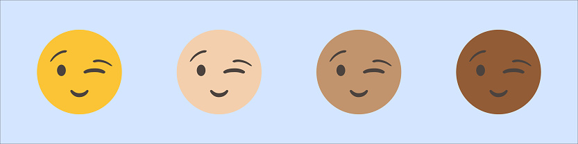 Visage Winky Drôle Démoticône Jaune Emoji Émoticône 3d Pour Le Web