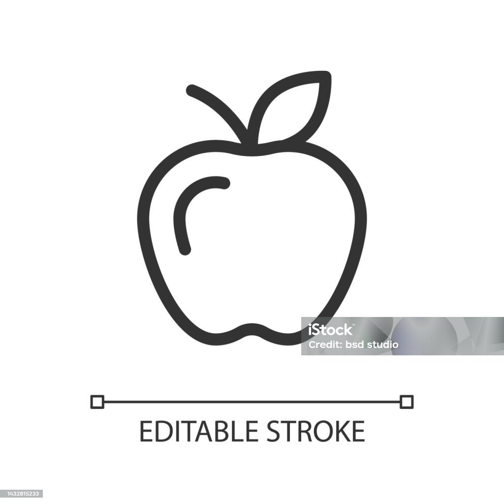 Apple Pixel Perfektes Lineares Uisymbol Stock Vektor Art und mehr ... Apple Pixel Perfektes Lineares Uisymbol Stock Vektor Art und mehr ...