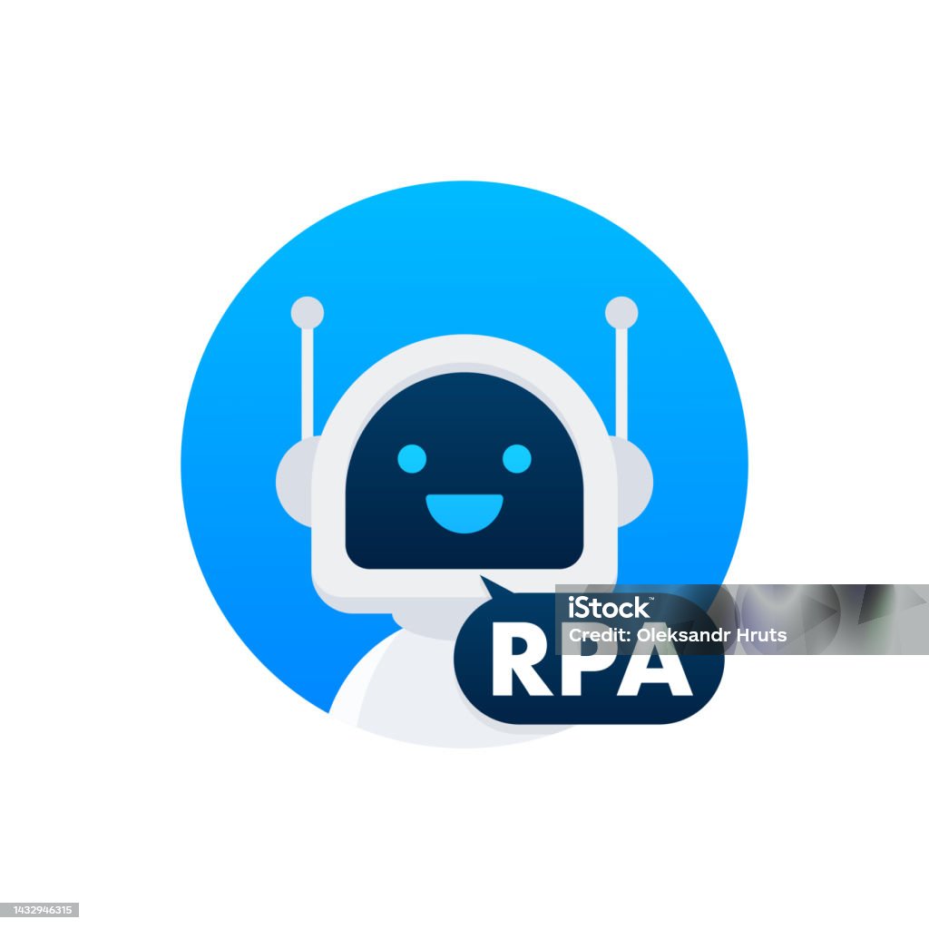 Rpa Robotic Process Automation Artificial Intelligence Machine Learning Vector Stock