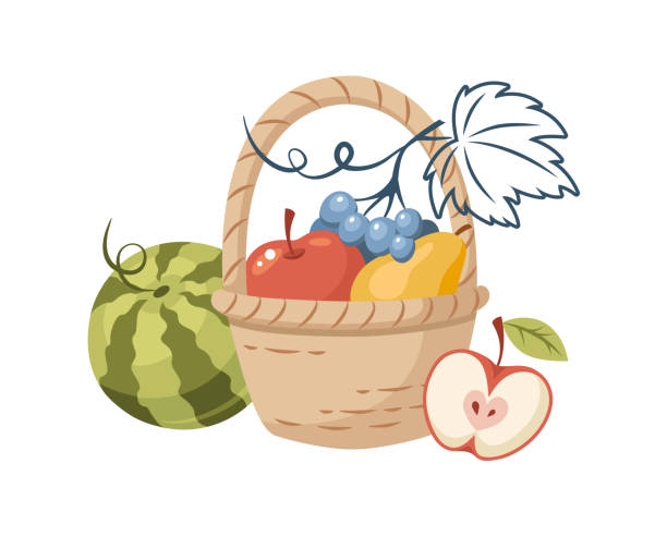 Apple Basket Clipart