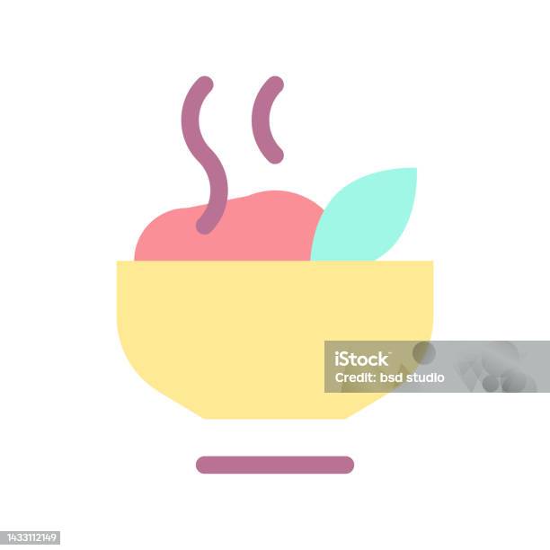 Hot Meal Flat Color Ui Icône Vecteurs Libres De Droits Et Plus Dimages
