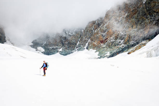 Free picture: brave, mountain climber, cliff, top, standing, climb ...