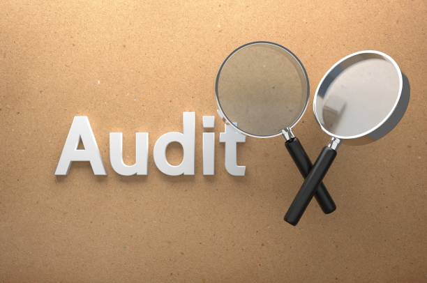 Free Stock Photo of Audit Magnifier Shows Searching Auditing And ...