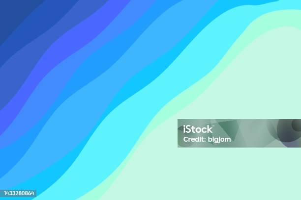 Abstract Curves Lines Dynamic Linear Waves Background Vector Illustration Stock Illustration