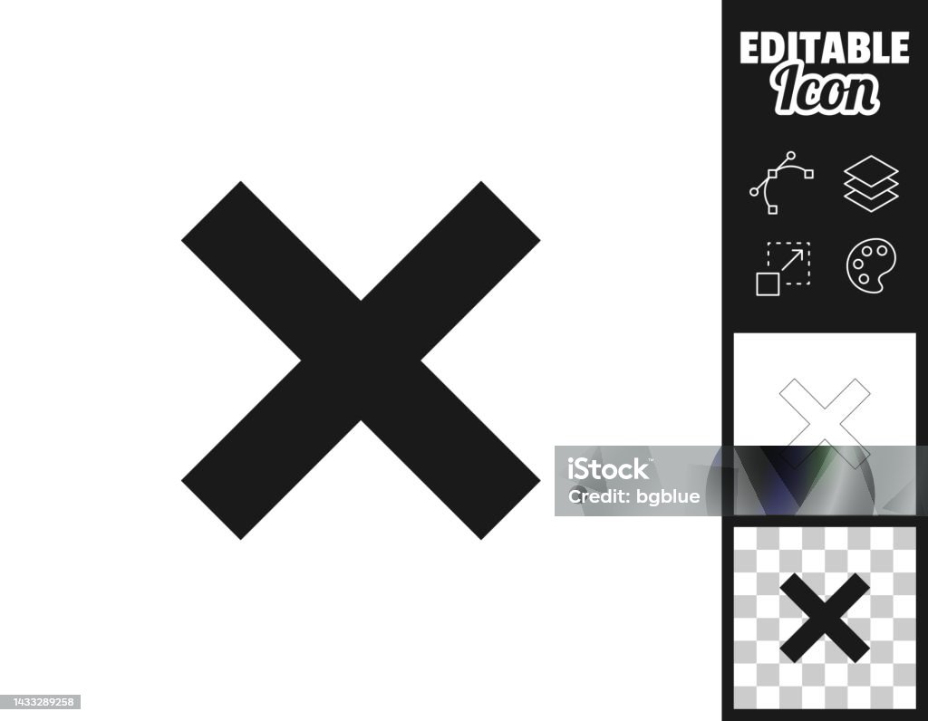 Ilustración De Signo De Multiplicación Icono Para El Diseño Fácilmente