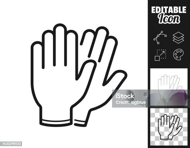 Gants De Protection En Caoutchouc Icône Pour Le Design Facilement