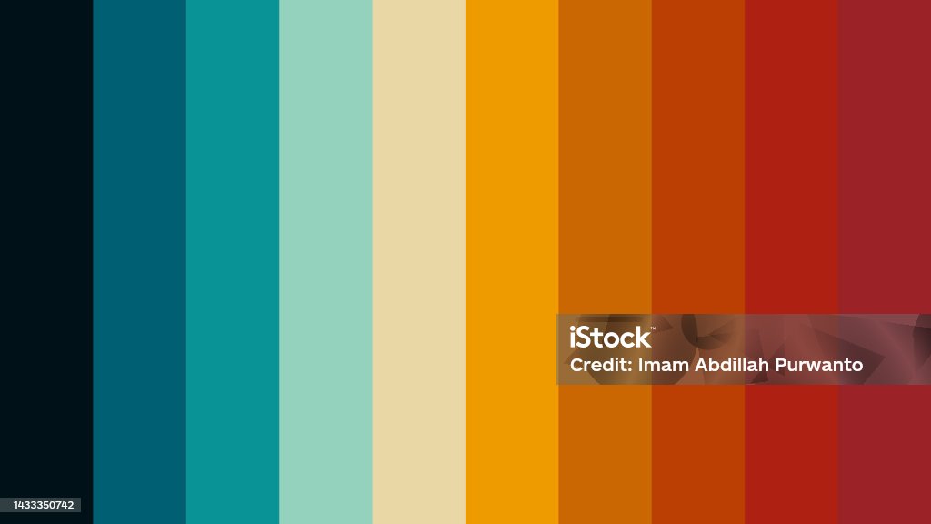 Inspirasi Warna Retro Inspirasi Warna Vintage Palet Warna Ilustrasi Stok Unduh Gambar Sekarang