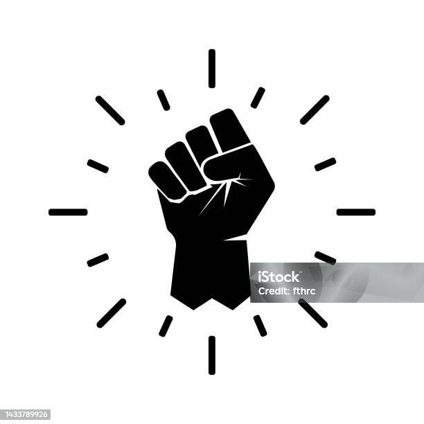 Icone Del Simbolo Di Protesta Del Pugno Alzato Nero Simbolo Di Potere ... Icone Del Simbolo Di Protesta Del Pugno Alzato Nero Simbolo Di Potere ...