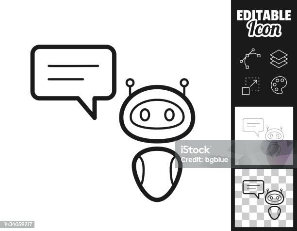 Chatbot Dengan Gelembung Ucapan Ikon Untuk Desain Mudah Diedit ... Chatbot Dengan Gelembung Ucapan Ikon Untuk Desain Mudah Diedit ...