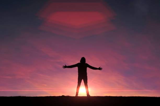 Free picture: sun, sky, silhouette, sunset, shadow, man