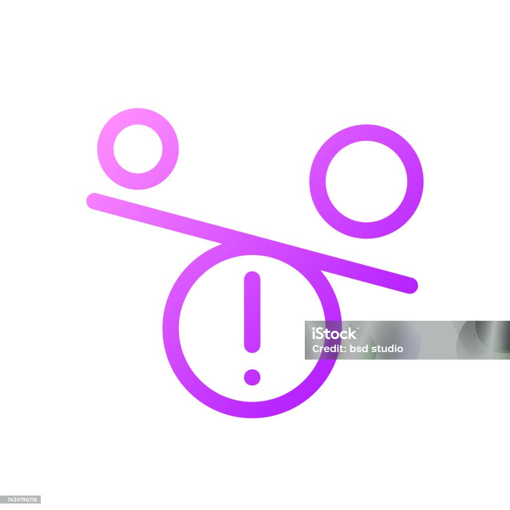 Imbalance Pixel Perfect Gradient Linear Ui Icon Stock Illustration ... Imbalance Pixel Perfect Gradient Linear Ui Icon Stock Illustration ...