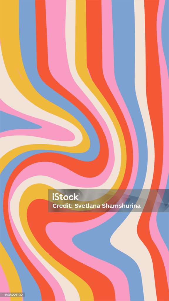 Abstract Distorted Aesthetic Vertical Background With Striped Waves ... Abstract Distorted Aesthetic Vertical Background With Striped Waves ...