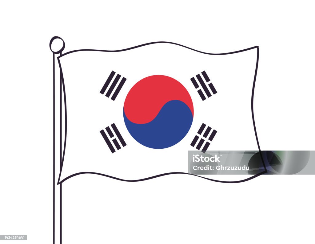 South Korea Flag Icon Isolated Stock Illustration - Download Image Now ... South Korea Flag Icon Isolated Stock Illustration - Download Image Now ...