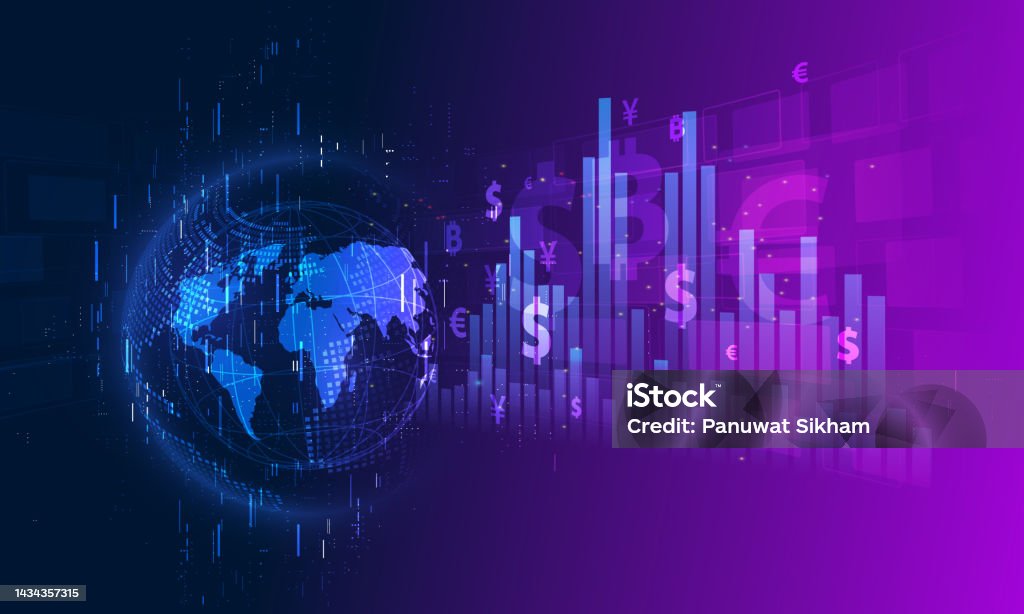 Ilustración De Transferencia De Dinero Moneda Global Bolsa Ilustración