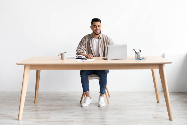 Free Stock Photo of Person Sitting at Table With Laptop | Download Free ...