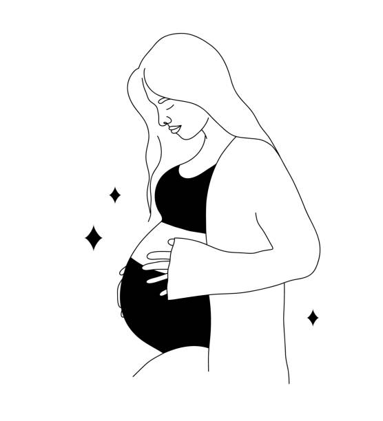 Pregnant Mom Clipart Pictures Illustrations Royalty Free Vector