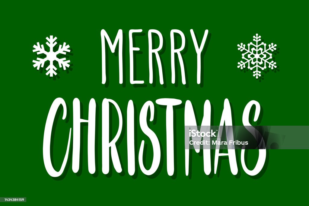 Ilustración De Felicitaciones Navideñas Escritas A Mano Letras De