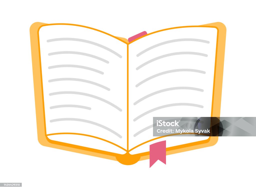 Livre Ouvert Avec Signet Icône De Léducation Illustration Vectorielle
