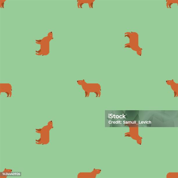 Capybara Pixel Art Muster Nahtlos 8 Bit Meerschweinchen Hintergrund ... Capybara Pixel Art Muster Nahtlos 8 Bit Meerschweinchen Hintergrund ...
