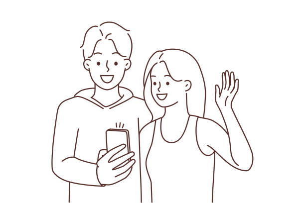 70 Real Couple Talking Illustrations Royalty Free Vector Graphics And Clip Art Istock