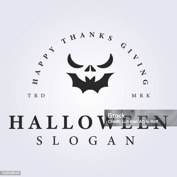 Scary Bat Halloween Face Vector Logo Icon Desain Ilustrasi Template ... Scary Bat Halloween Face Vector Logo Icon Desain Ilustrasi Template ...