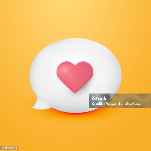 Notification Damour Rose Personnage De Dessin Animé Emoji 3d Render