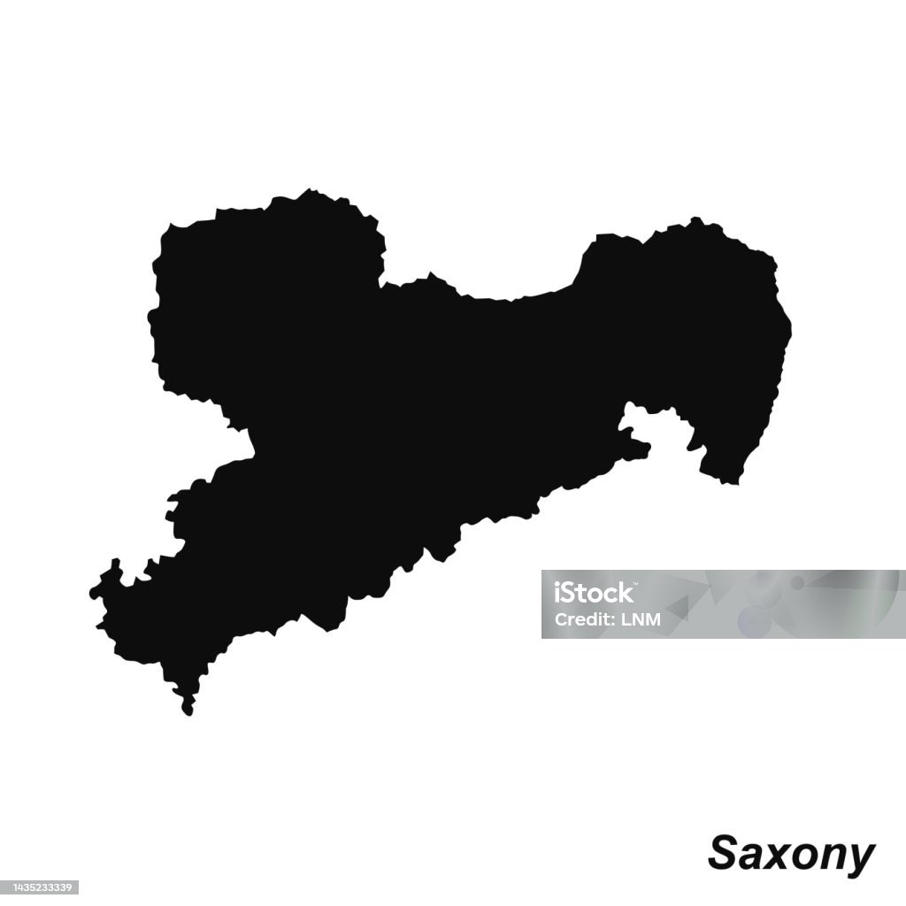 Saxony Vector Silhouette Map Stock Illustration - Download Image Now ... Saxony Vector Silhouette Map Stock Illustration - Download Image Now ...