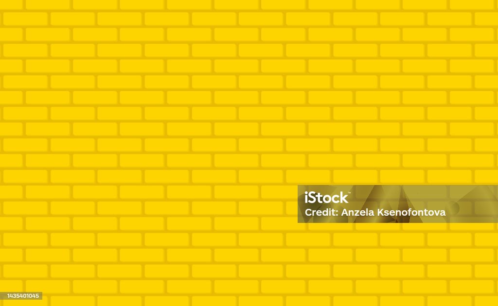 Tekstur Dinding Bata Kuning Yang Realistis Pola Cerah Abstrak Template
