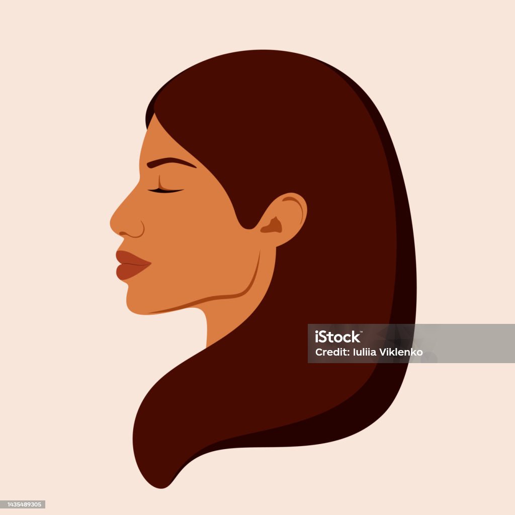 Portrait Of An Indian Woman Stock Illustration Download Image Now
