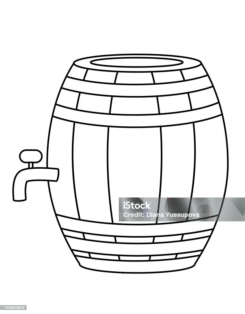 Illustration Of Beer Barrel Stock Illustration Download Image Now Alcohol Drink Badge