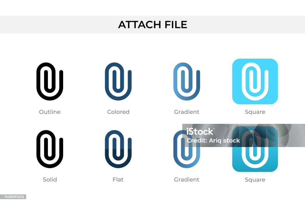 Attach File Icon In Different Style Attach File Vector Icons Designed ... Attach File Icon In Different Style Attach File Vector Icons Designed ...
