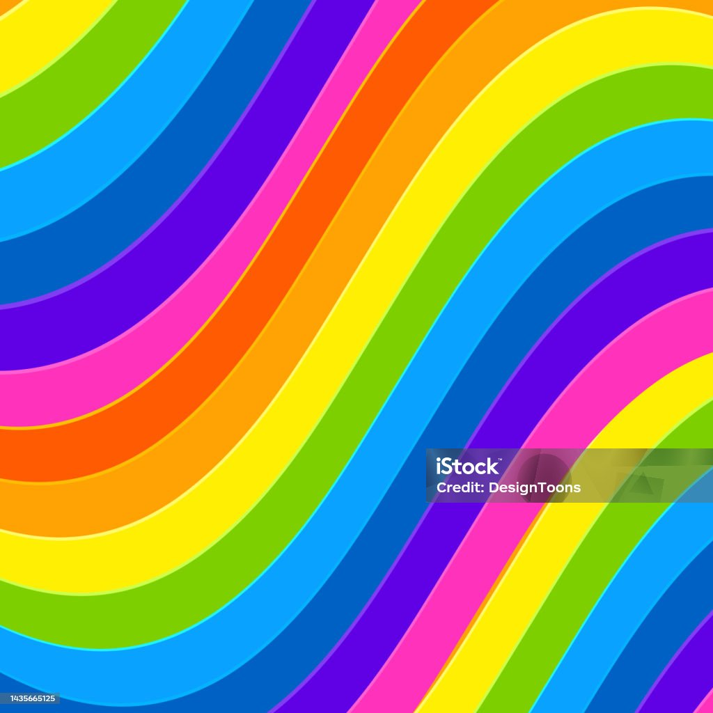 Striped Multicolored Rainbow Background Lgbt Pride Flag Rainbow Flag