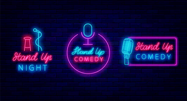 720 Stand Up Comedy Ilustração De Stock Gráficos Vetoriais E Clipart Royalty Free Istock