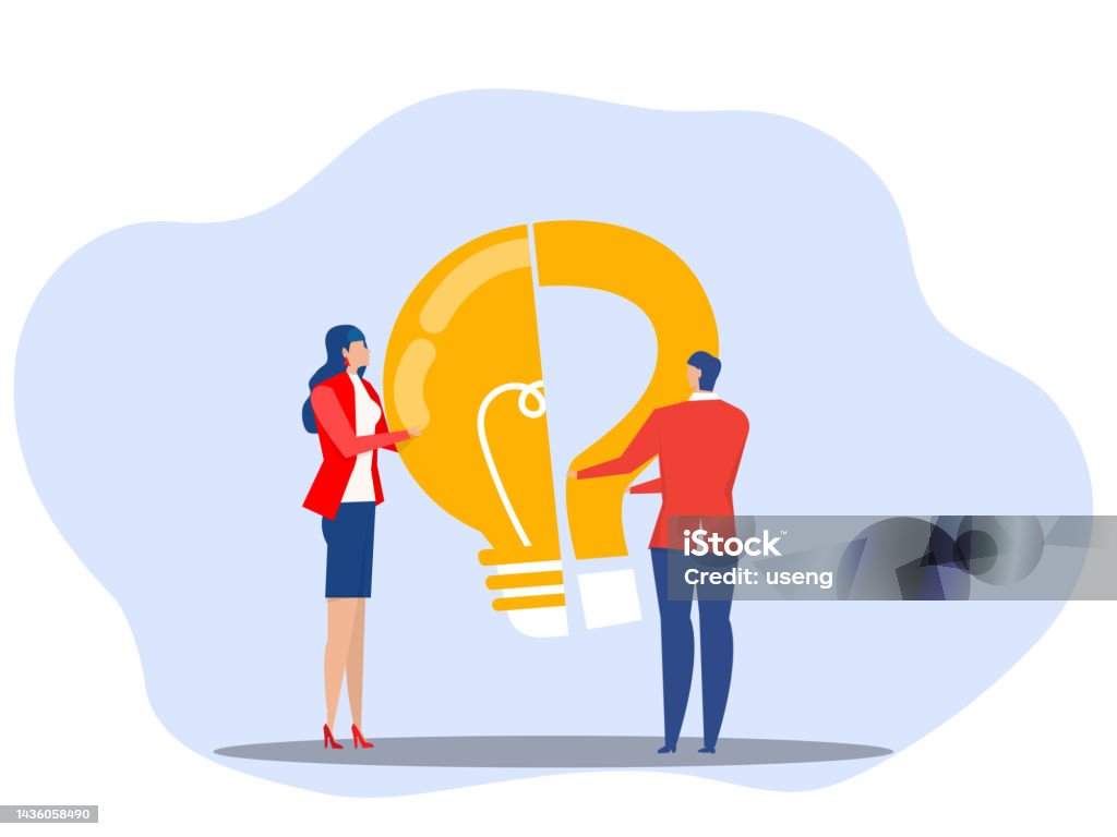Problem Solving Concept Business People Standing With Question Marks ... Problem Solving Concept Business People Standing With Question Marks ...