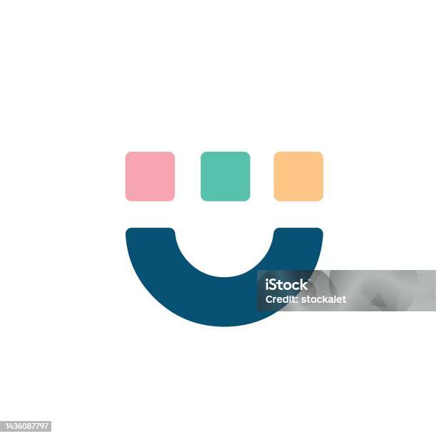 Logo Initial De Lalphabet U De La Lettre U Licône De Lettrage Forme La