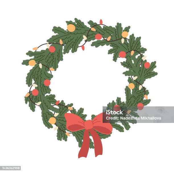 Karangan Bunga Natal Kartun Karangan Bunga Cabang Pohon Cemara Dan ... Karangan Bunga Natal Kartun Karangan Bunga Cabang Pohon Cemara Dan ...