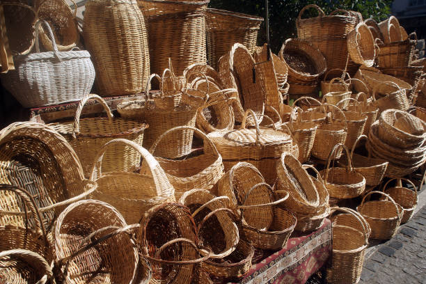 Free Stock Photo of A Pile of Wicker Baskets | Download Free Images and ...