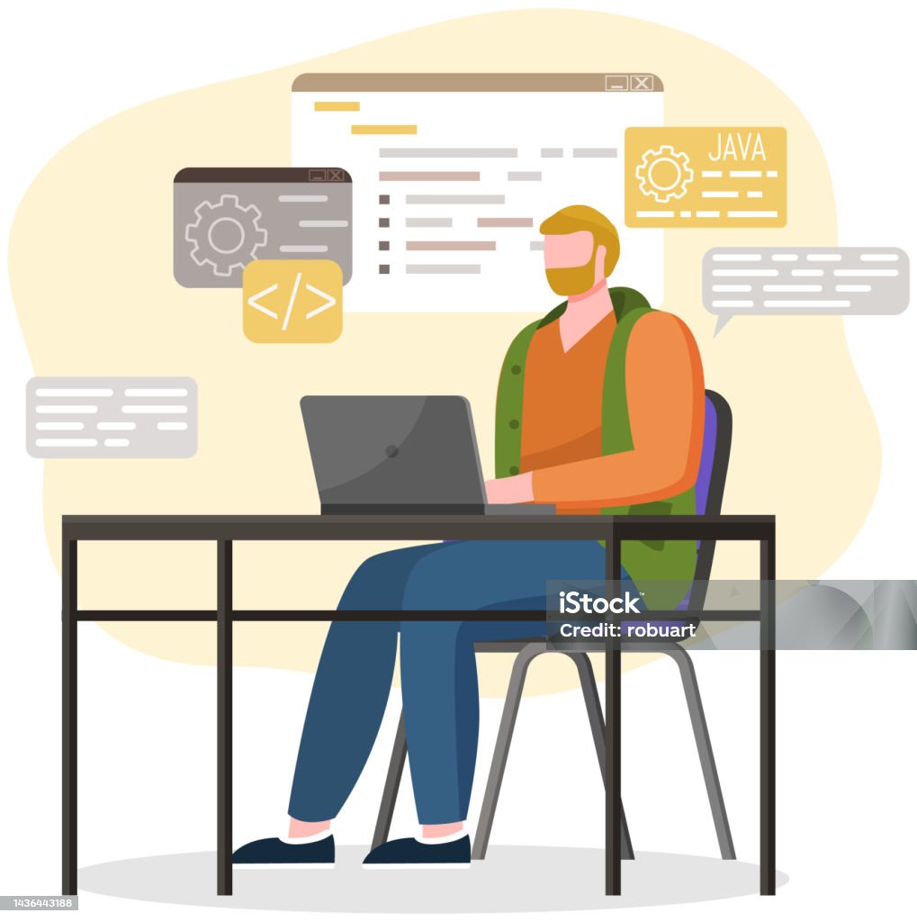 Programmer Engineering And Coding Set Of Programmers Working On Web