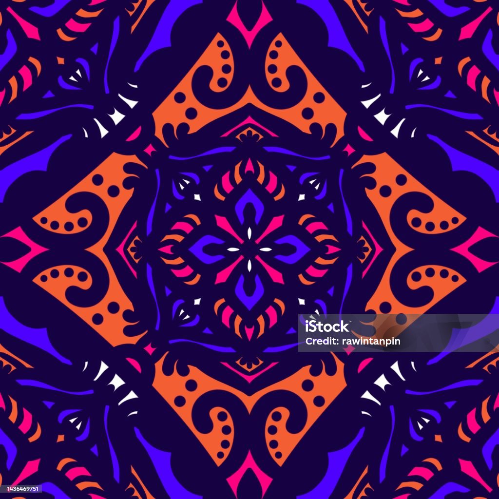Seamless Geometric Folklore Ornament Tribal Ethnic Texture Seamless