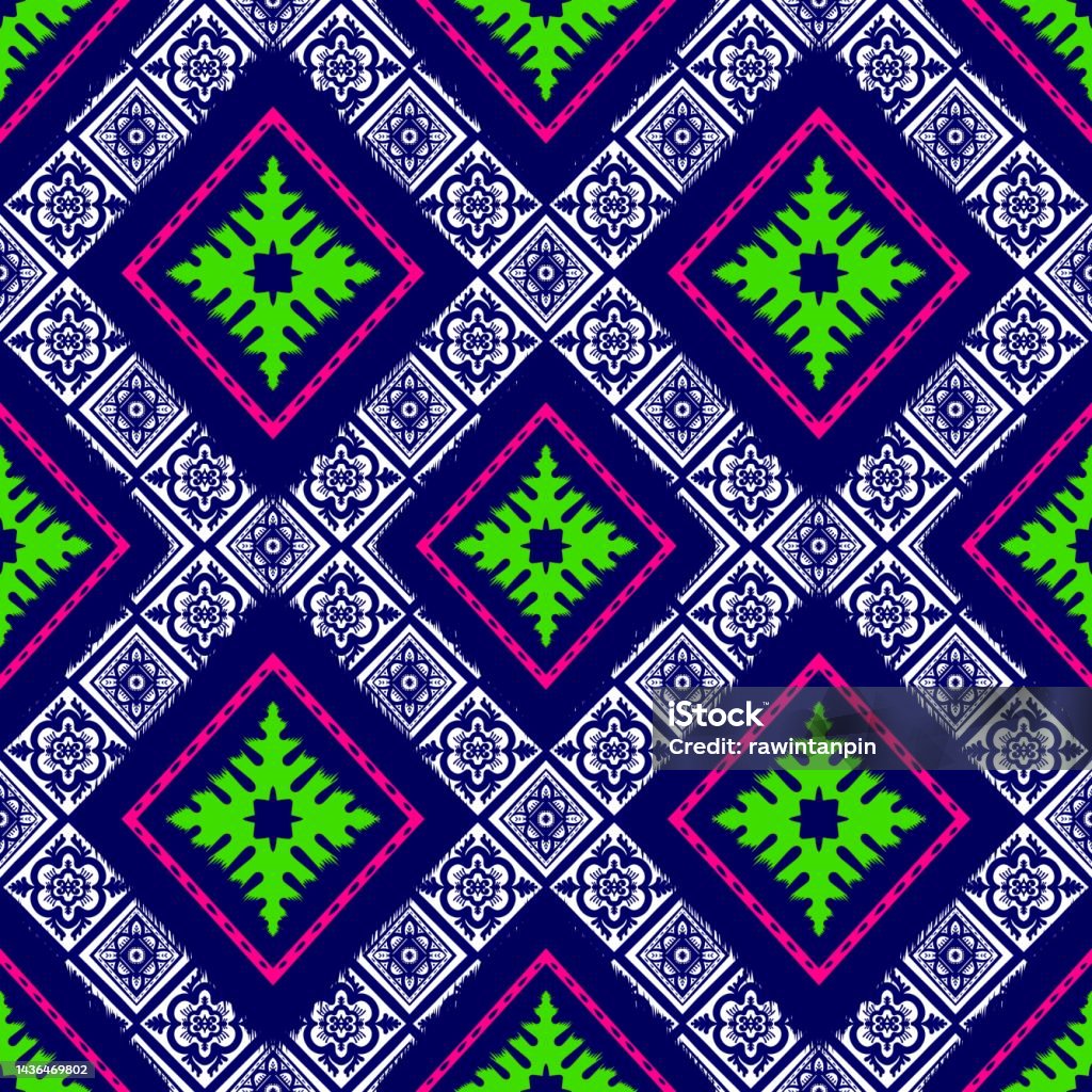 Seamless Geometric Folklore Ornament Tribal Ethnic Texture Seamless